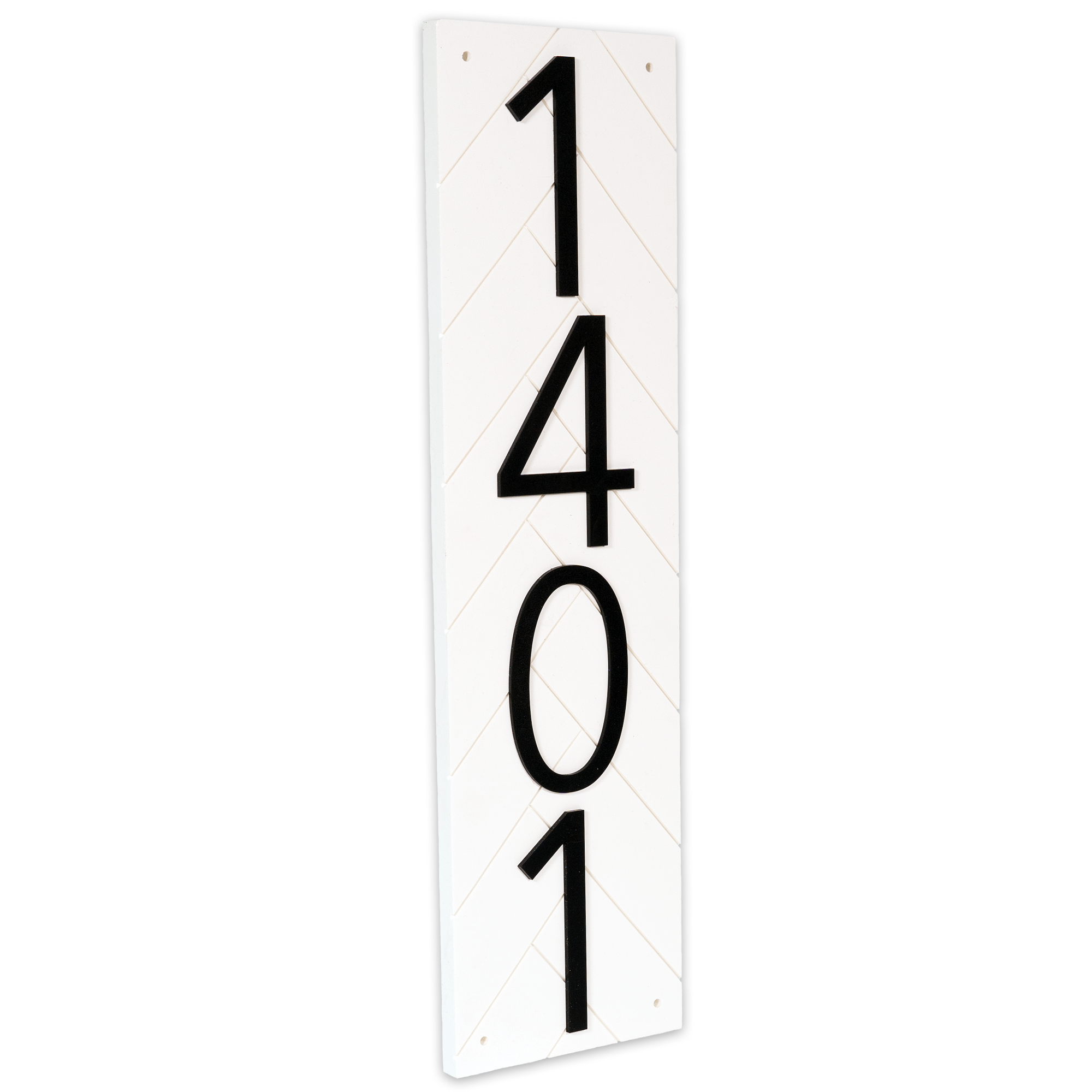 Customized Premium Large Address Sign (White 20 Inch Vertical ...